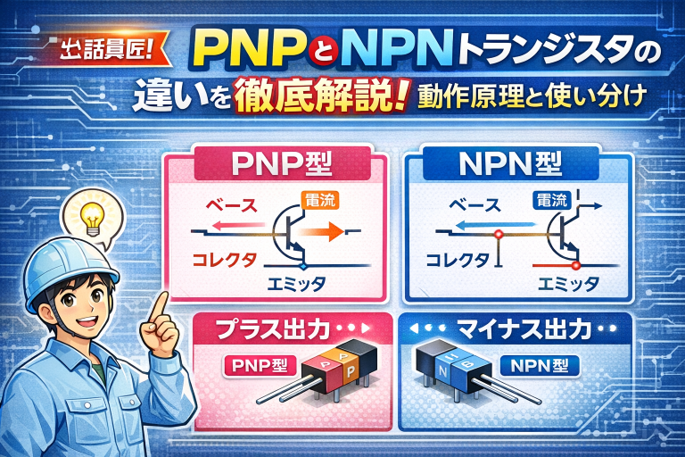 PNPとNPNトランジスタの違いを徹底解説！動作原理と使い分け | FABSQUID